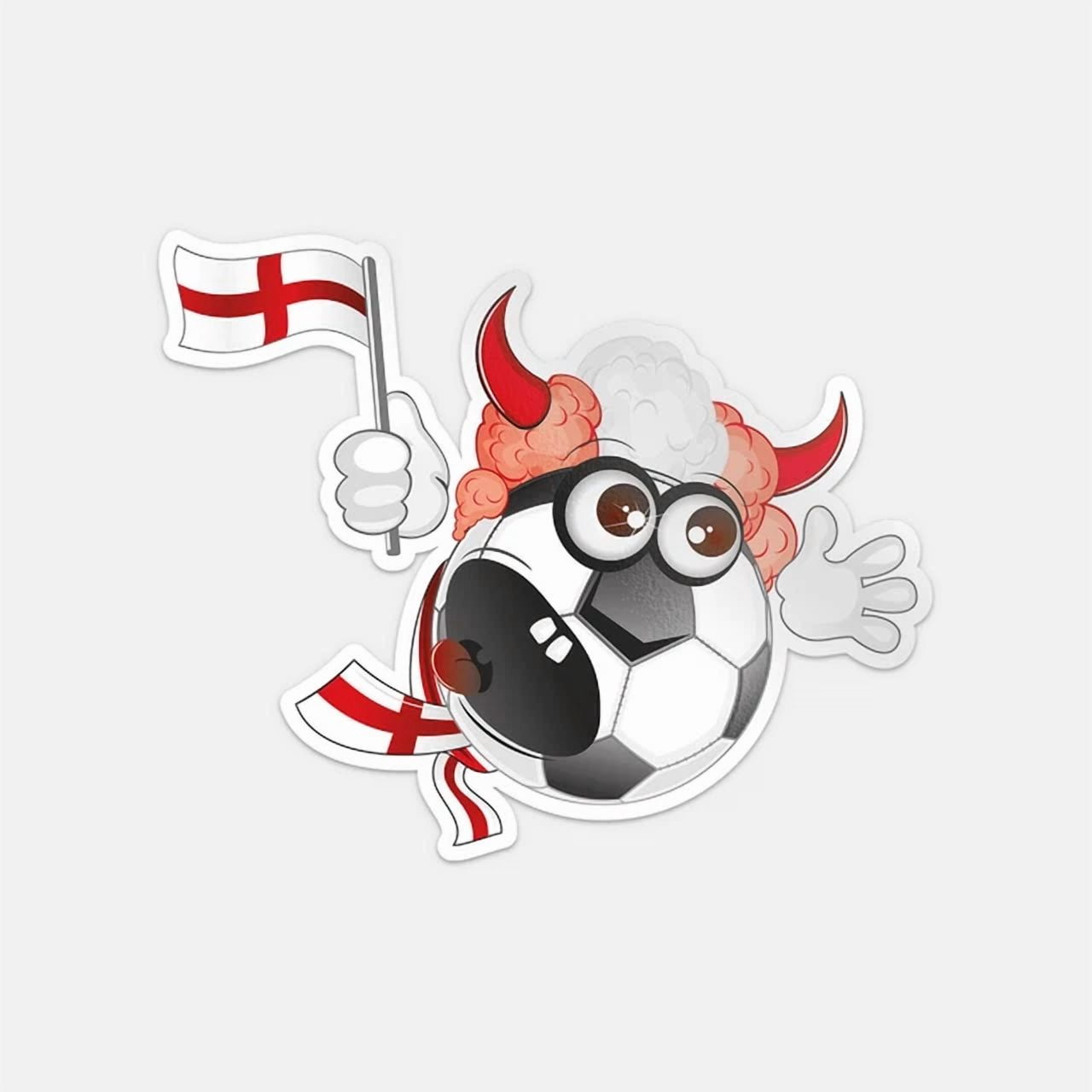 DOPASTICKER England Soccer Fan Ball Flag Football Sticker Decal Phone ...