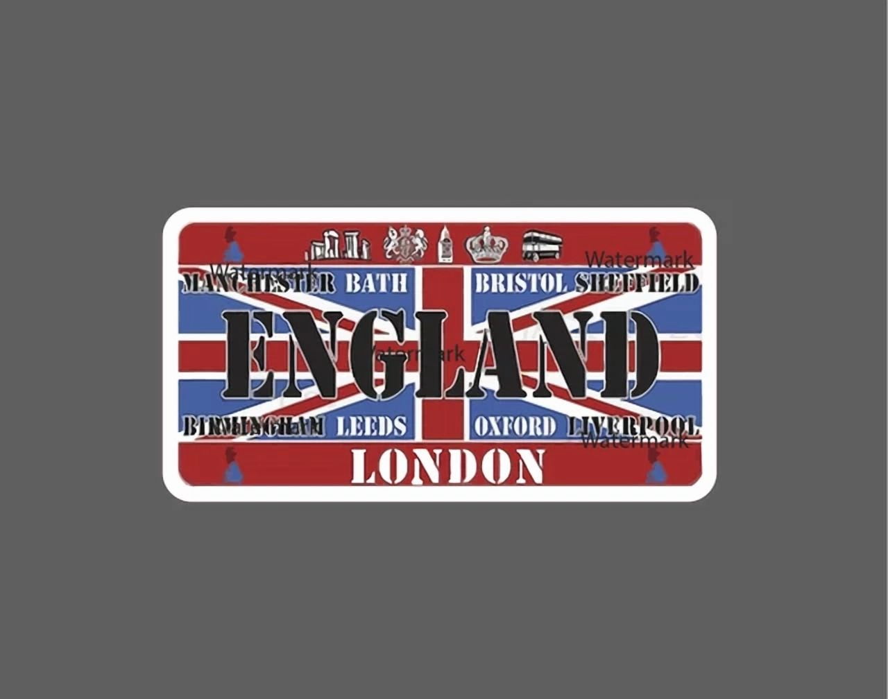 DOPASTICKER England Sticker Uk License Plate Sticker Phone Sticker ...