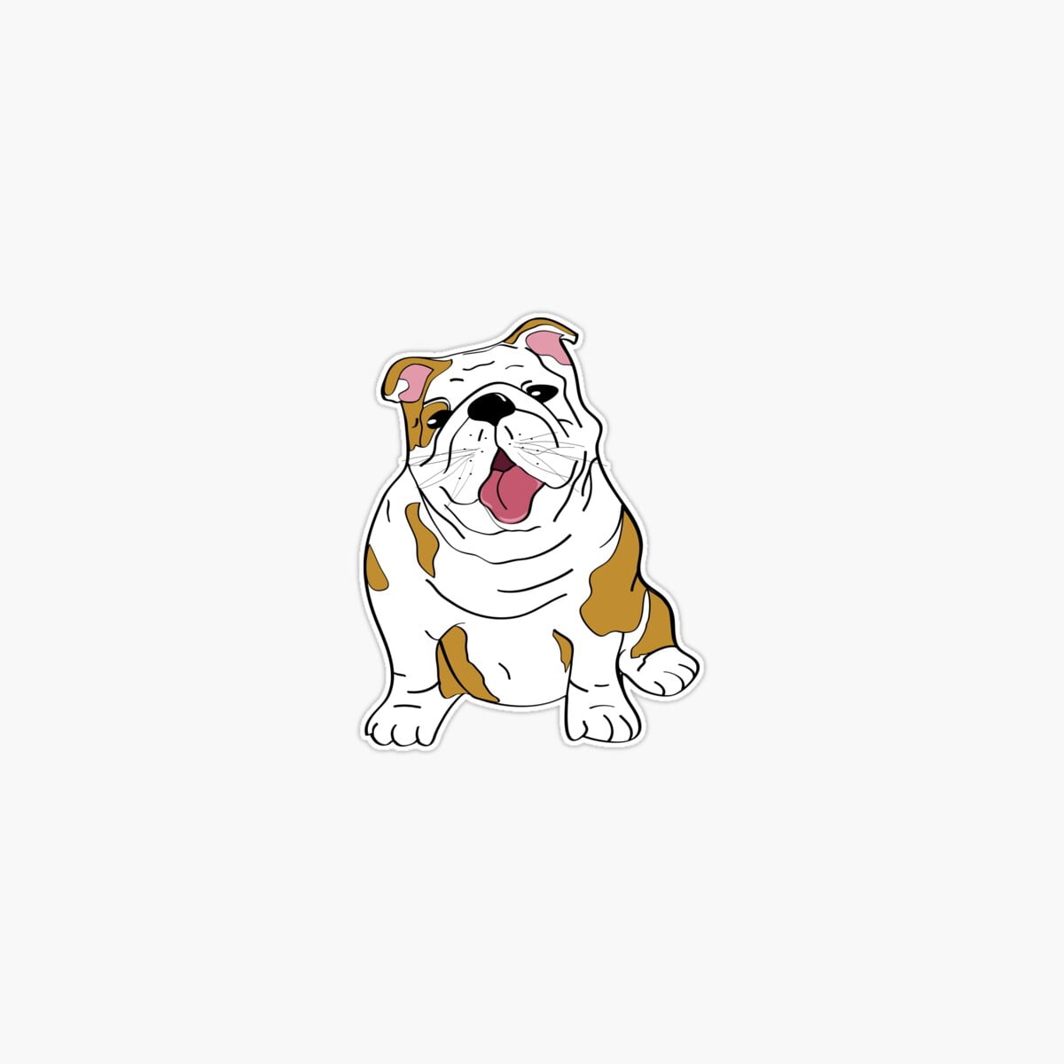 DOPASTICKER English Bull Dog Sticker, Phone Sticker Car Stickers ...