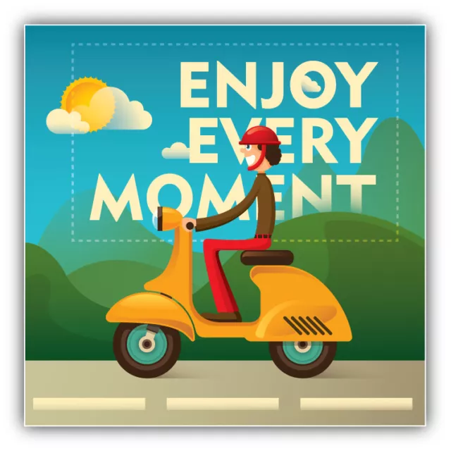 DOPASTICKER Enjoy Every Moment Sticker Decal Phone Decal Water Bottle ...
