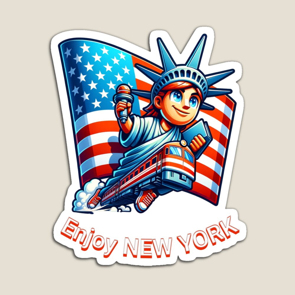 DOPASTICKER Enjoy New York - Enjoy New York - Visit New York - Little ...