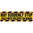 DOPASTICKER Epilepsy Child Warning Car Sticker Phone Sticker, Latop ...