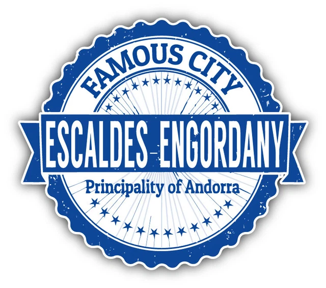 DOPASTICKER Escades Engordany City Andorra Grunge Travel Sticker Decal ...