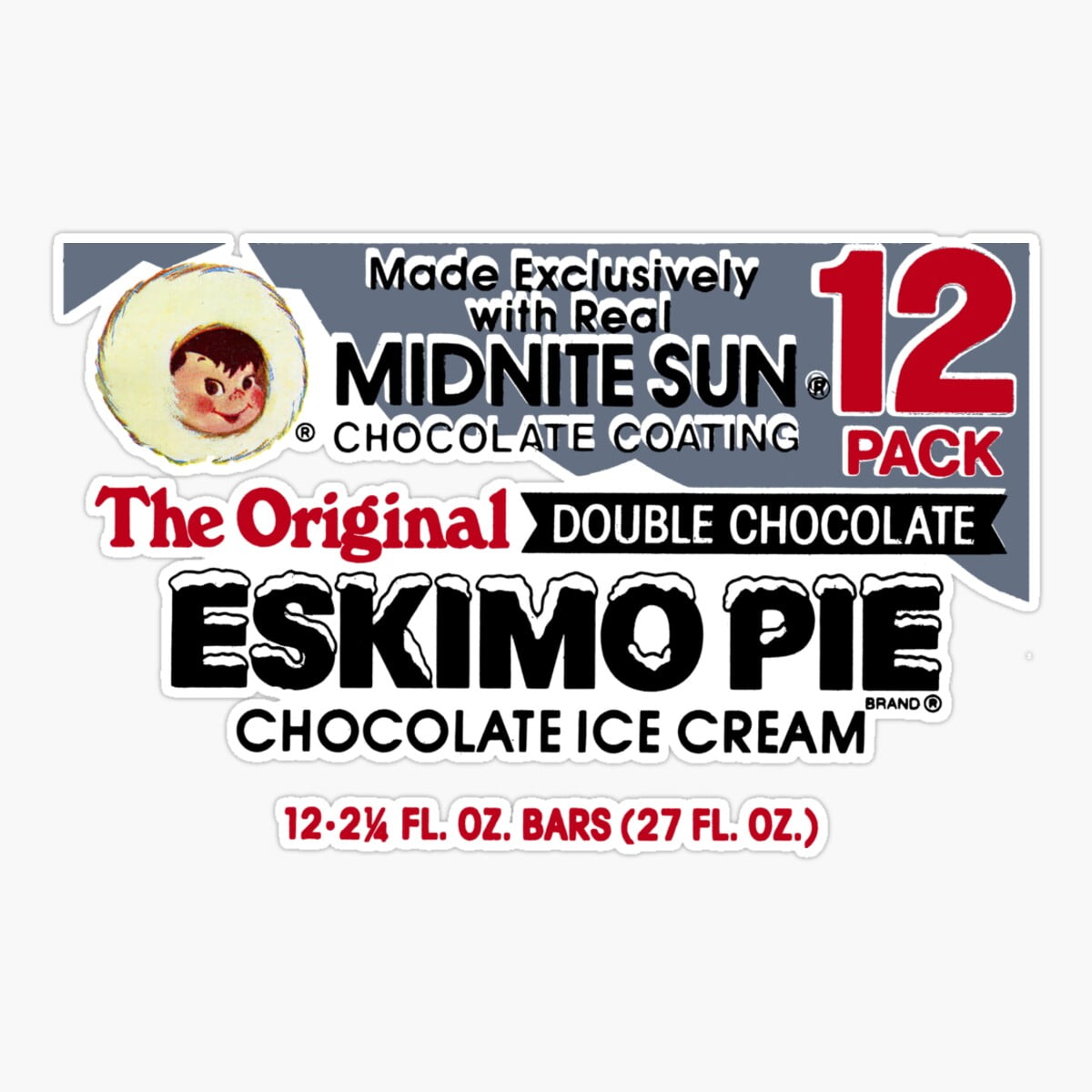DOPASTICKER Eskimo Pie Ice Cream Sticker, Phone Sticker Water Bottle ...
