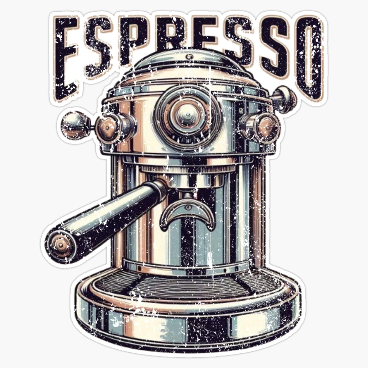 DOPASTICKER Espresso Machine Sticker, Phone Sticker Car Stickers ...