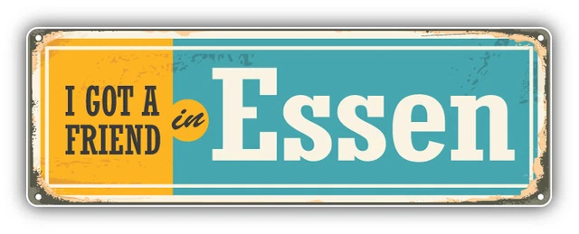 DOPASTICKER Essen Retro Travel Tin Sign Sticker Decal Phone Decal Water ...