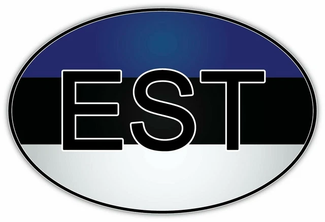 DOPASTICKER Estonia Country Code Sign Car Window Sticker Decal Phone ...