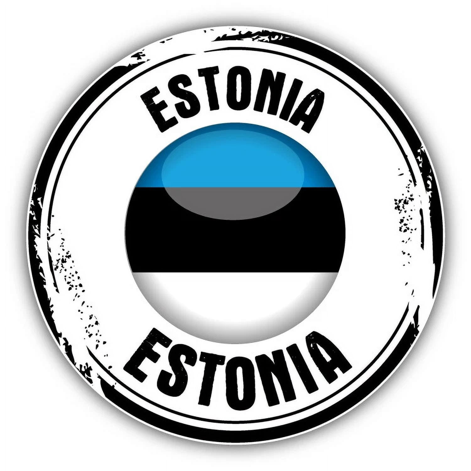 DOPASTICKER Estonia Flag Car Bumper Sticker Decal Gift You - Decorative ...