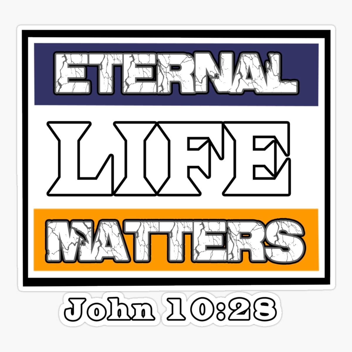 DOPASTICKER Eternal Life Matters Sticker, Phone Sticker Water Bottle ...
