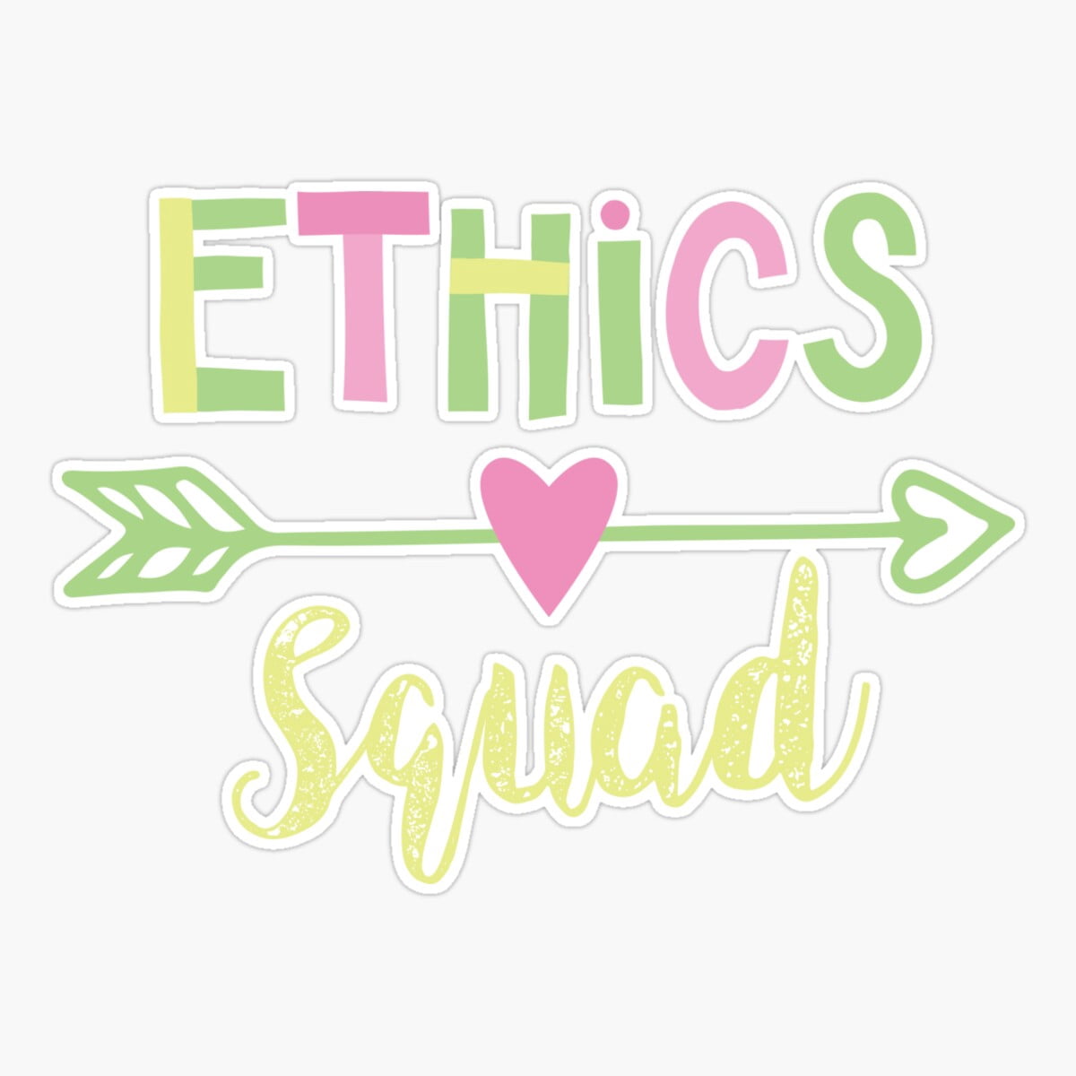 DOPASTICKER Ethics Squad Sticker, Phone Sticker Car Stickers, Birthday ...