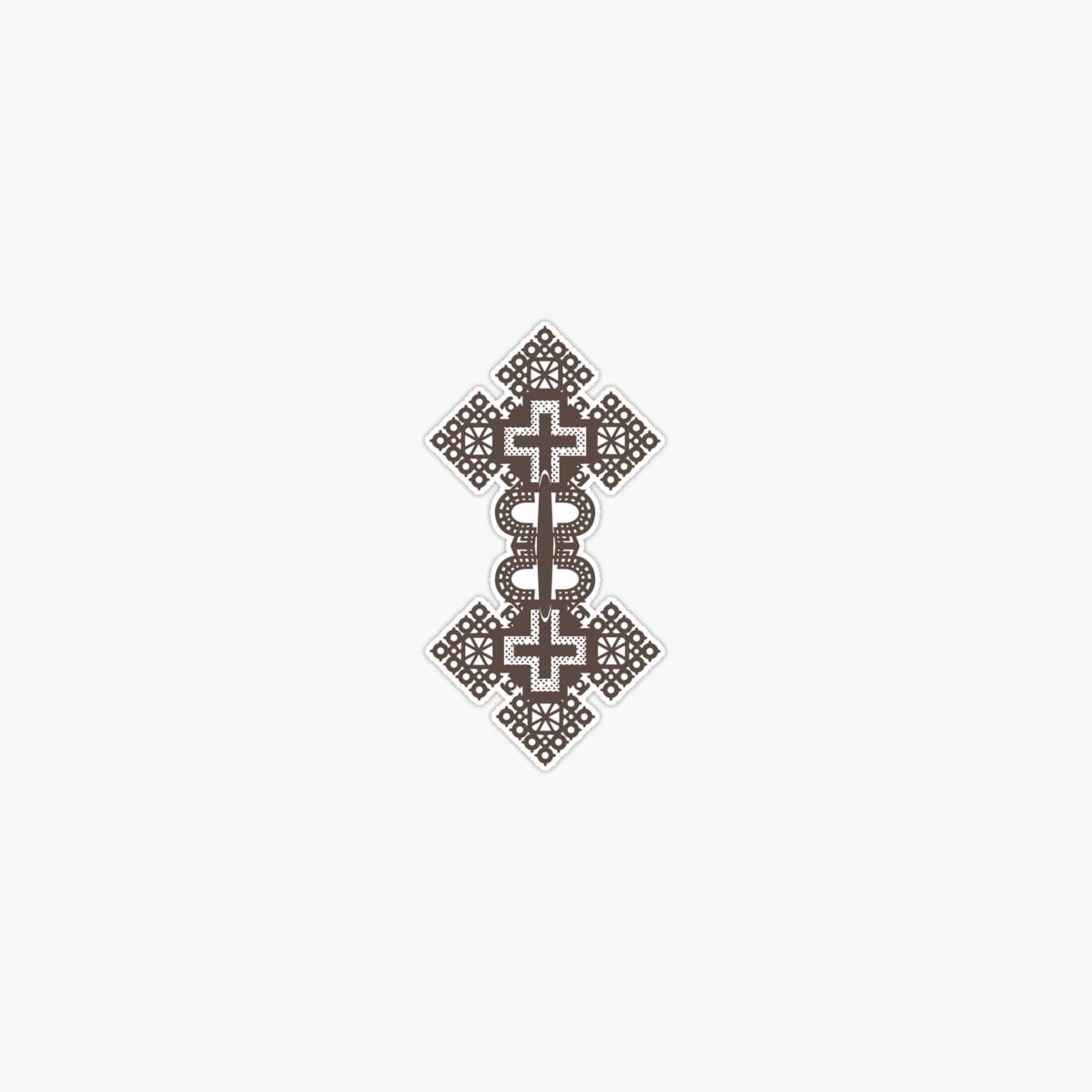 DOPASTICKER Ethiopian Orthodox Cross Sticker Phone Sticker, Latop ...