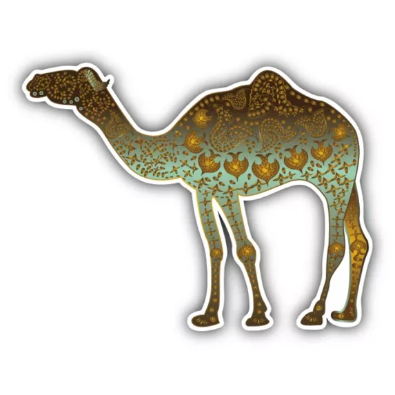 DOPASTICKER Ethnic Style Camel Sticker Decal Phone Decal Water Bottle ...