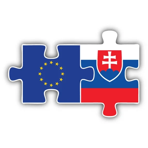 DOPASTICKER European Union And Slovakia Puzzle World Flags Sticker ...