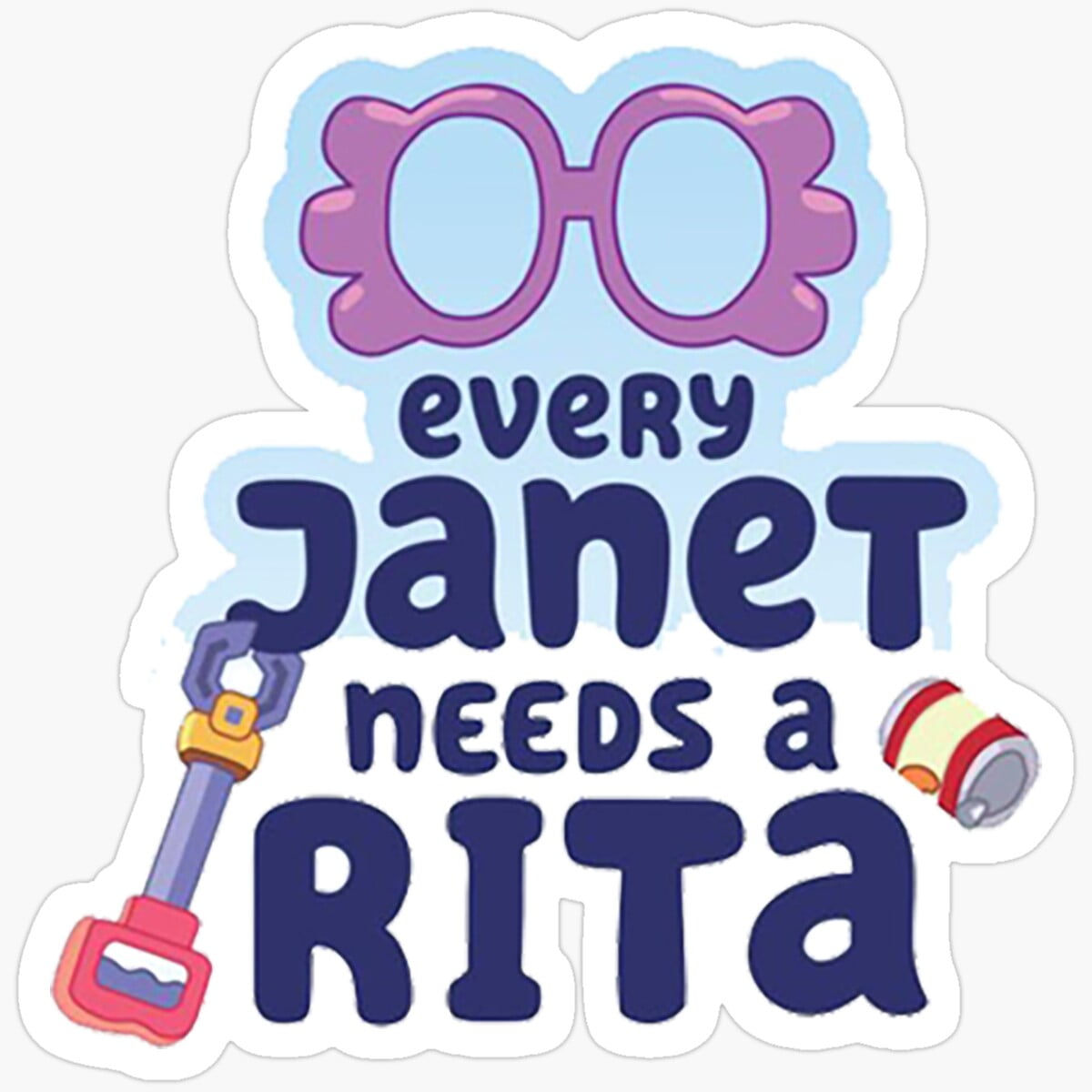 DOPASTICKER Every Janet Needs A Rita Sticker Waterproof Sticker For ...