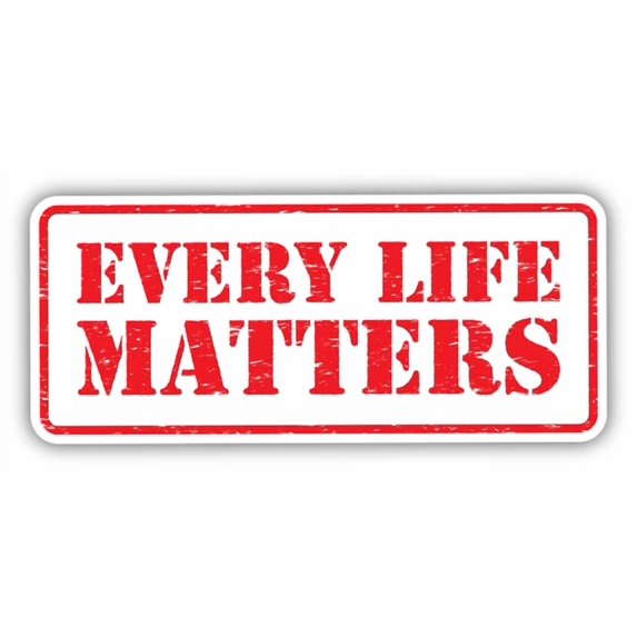 DOPASTICKER Every Life Matters Sticker Decal Phone Decal Water Bottle ...