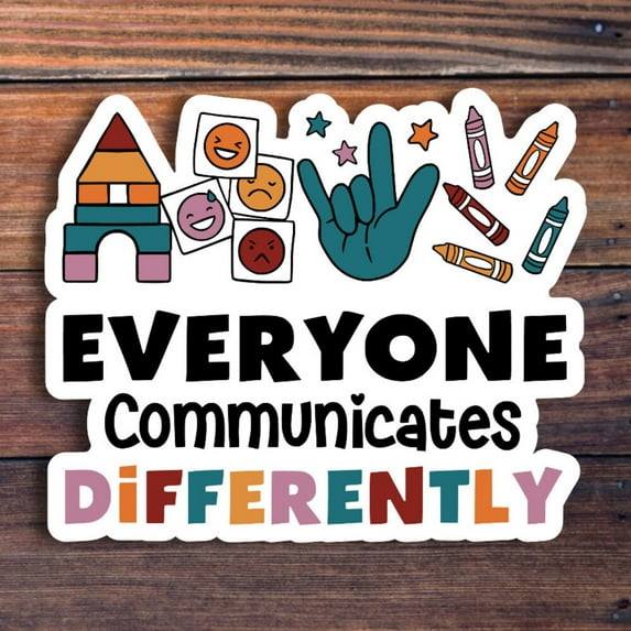 DOPASTICKER Everyone Communicates Differently, Autism Awareness ...
