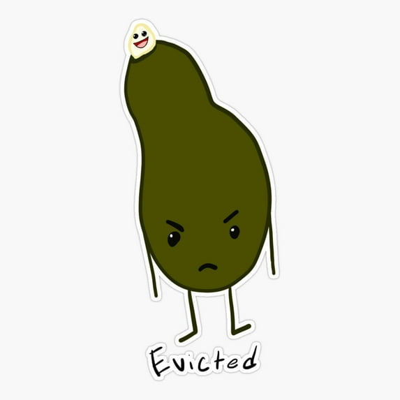 DOPASTICKER Eviction Notice Sticker, Phone Sticker Water Bottle Sticker ...