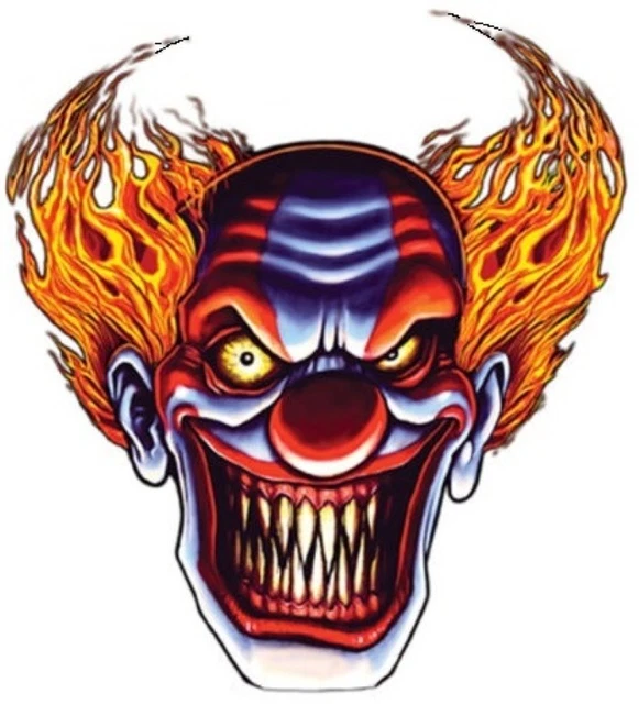 DOPASTICKER Evil Clown Sticker Laptop Sticker Hard Hat Sticker Phone ...