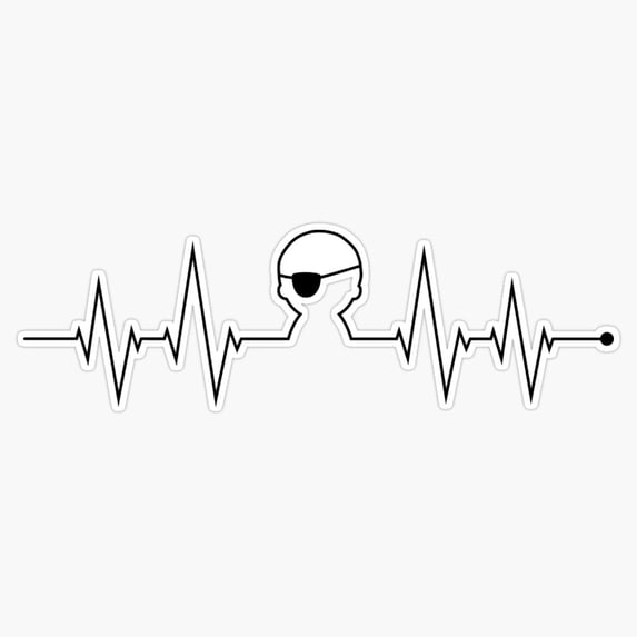 DOPASTICKER Evil Morty Heartbeat Sticker, Phone Sticker Water Bottle ...