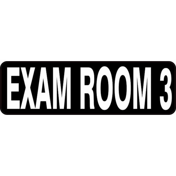 DOPASTICKER Exam Room 3 Sticker Medical Office Door Sticker Phone ...