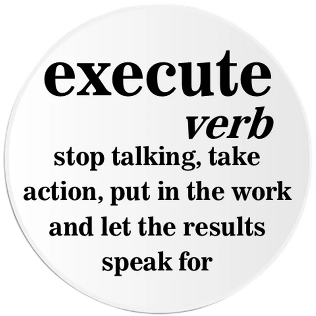 DOPASTICKER Execute Definition Sticker, Motivation Grind Hustle Phone ...