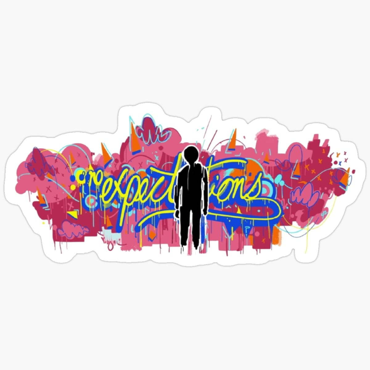 DOPASTICKER No Expectations Sticker. Gift You - Decorate Laptops, Water ...