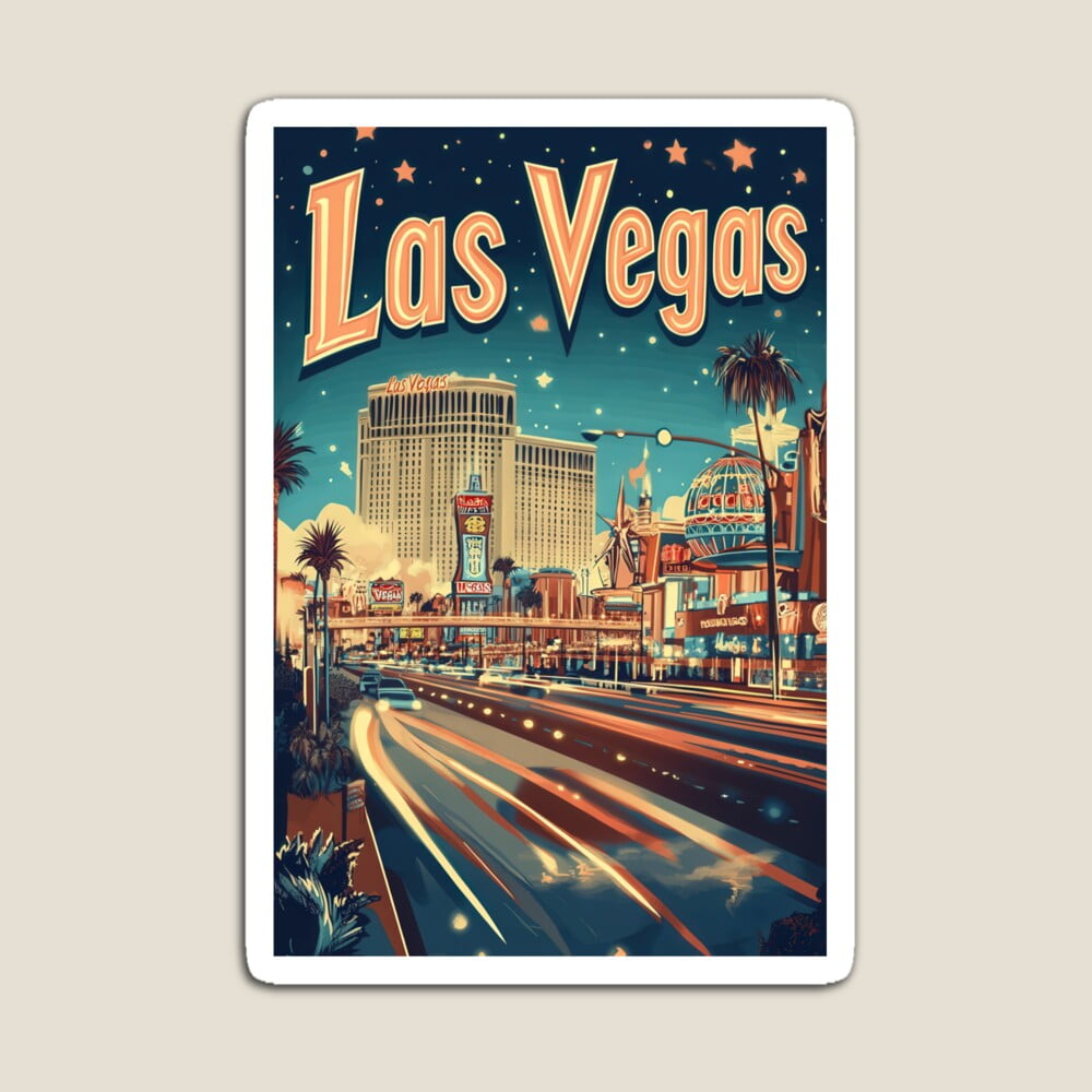 DOPASTICKER Experience The Excitement Of Las Vegas As Bright Neon ...