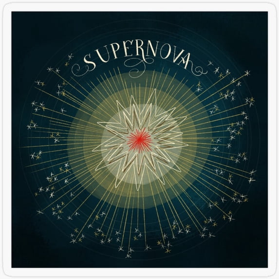 DOPASTICKER Explosion In The Sky (Supernova) Sticker Phone Sticker ...