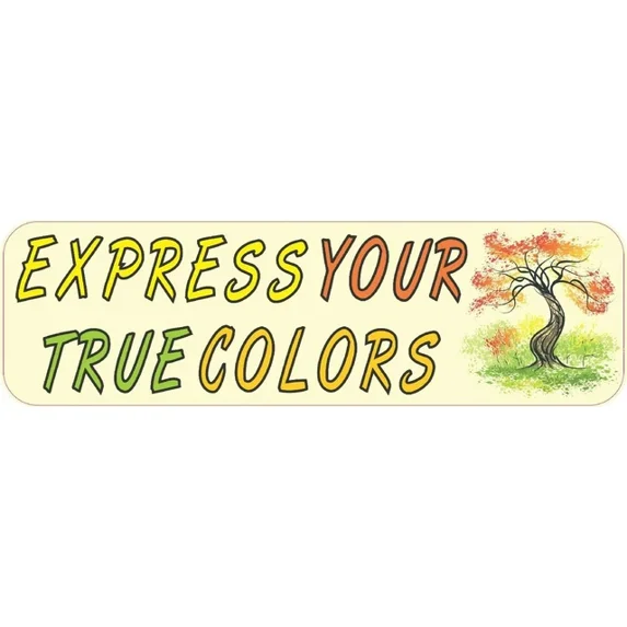 DOPASTICKER Express Your True Colors Sticker Phone Sticker, Latop ...