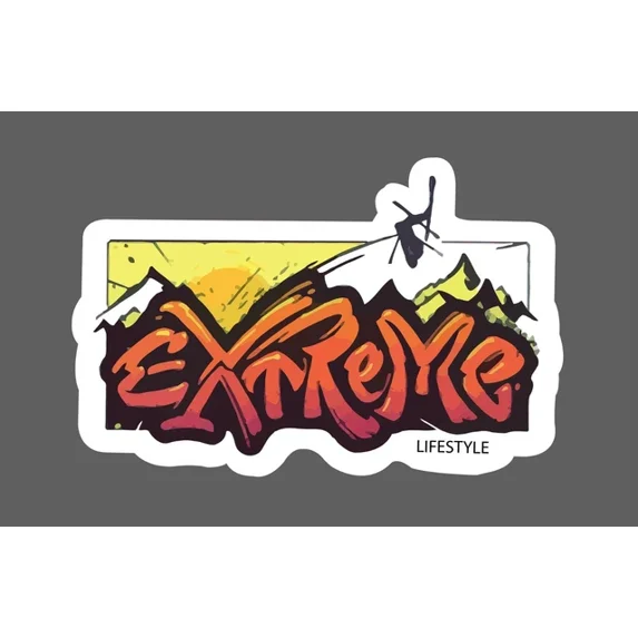 DOPASTICKER Extreme Lifestyle Stickerki Powder Flip Sports Sticker ...