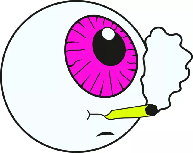 DOPASTICKER Eye Ball Sticker Trippy Hippie Peace Psychedelic Weird ...