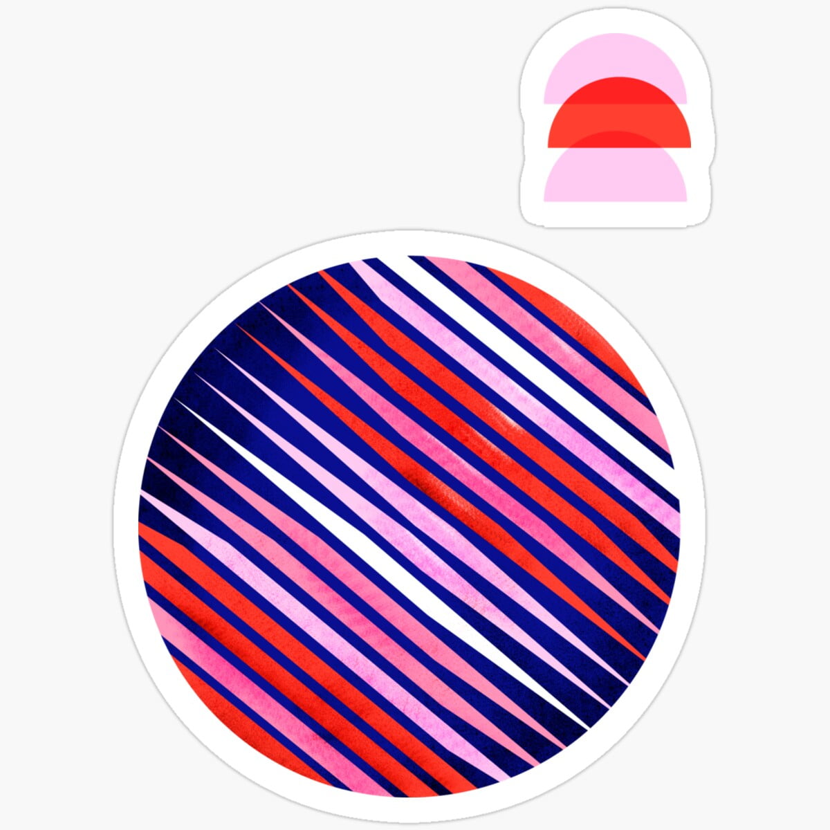 DOPASTICKER Eye Candy Abstract With Pink Sticker Birthday Gifts ...