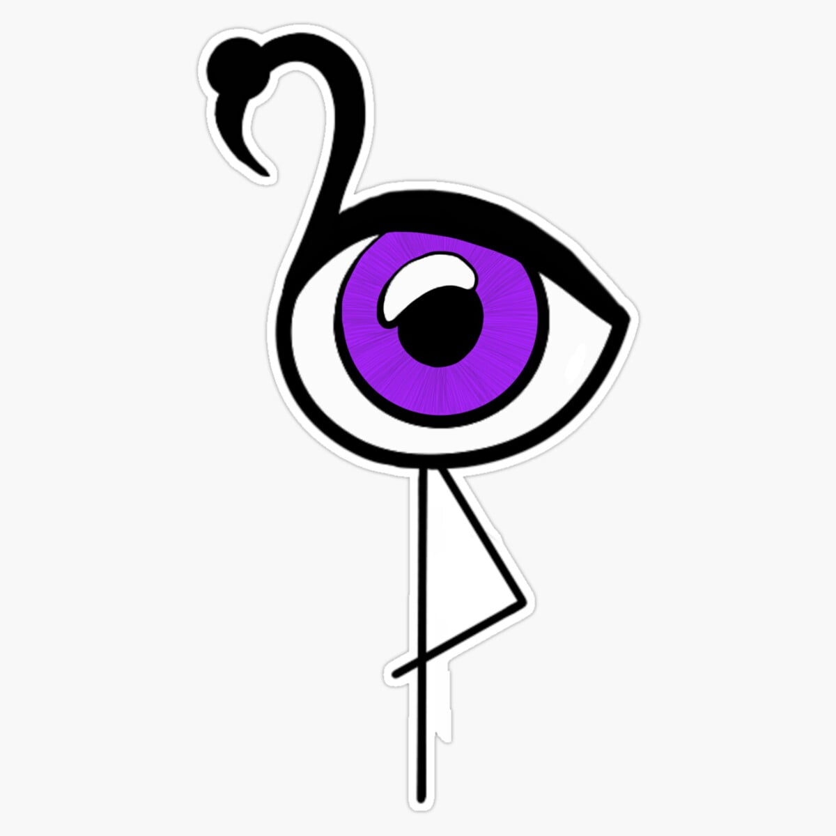 DOPASTICKER Eye-Mingo Sticker, Phone Sticker Water Bottle Sticker Car ...