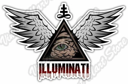 DOPASTICKER Eye Of Providence Illuminati Freemasonry Car Sticker Decal ...