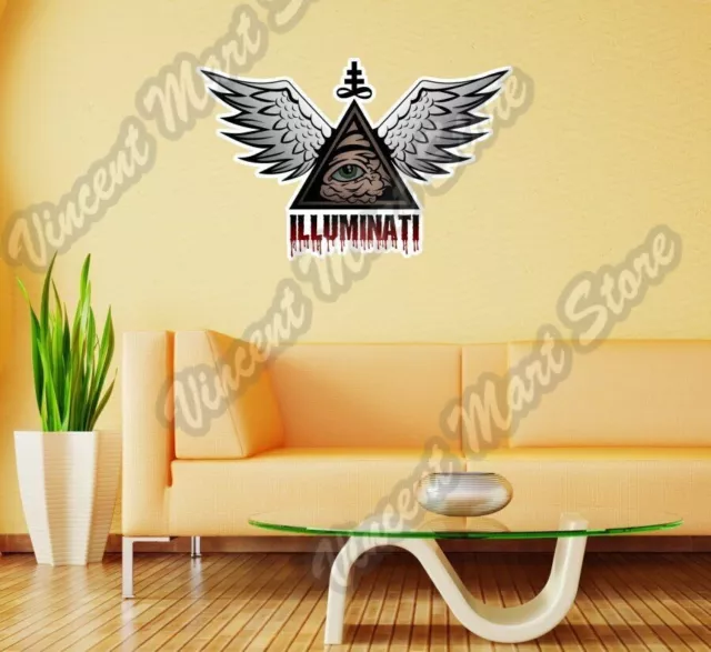 DOPASTICKER Eye Of Providence Illuminati Freemasonry Wall Sticker Room ...