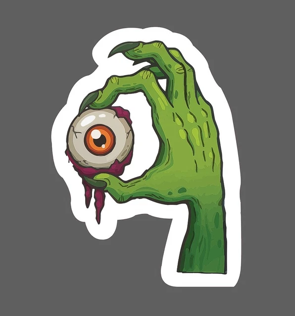 DOPASTICKER Eyeball Sticker Monster Hand Sticker Phone Sticker, Latop ...