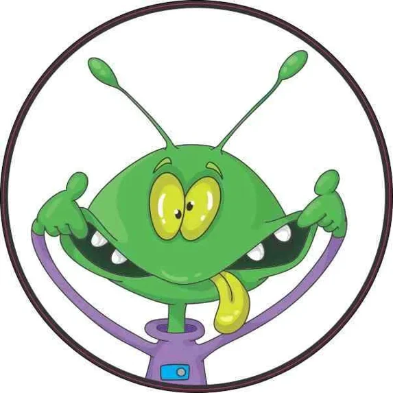 DOPASTICKER Face Alien Stickers Cup Tumbler Sticker Phone Sticker ...