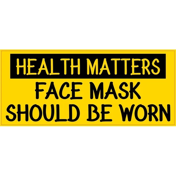 DOPASTICKER Face Mask Should Be Worn Sticker Phone Sticker, Latop ...