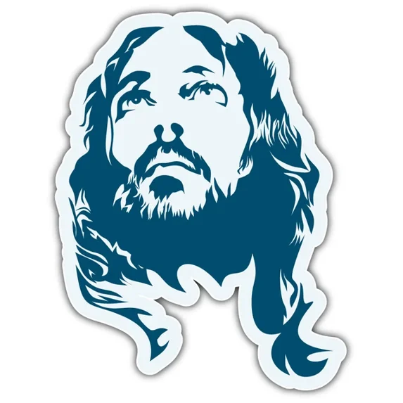 DOPASTICKER Face Of Jesus Religion Car Sticker Phone Water Bottle ...