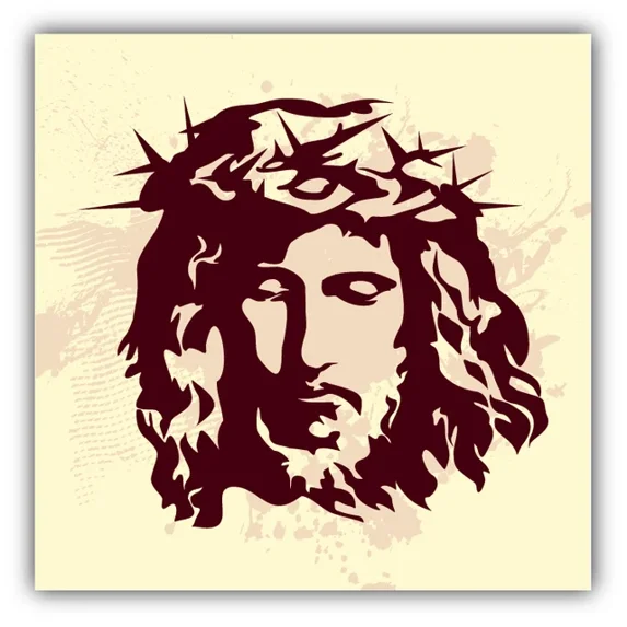 DOPASTICKER Face Of Jesus Sticker Decal Phone Decal Water Bottle ...