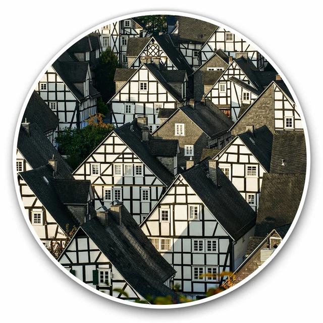 DOPASTICKER Fachwerkhaus Buildings Germany Cool Gift Decorative Laptop ...