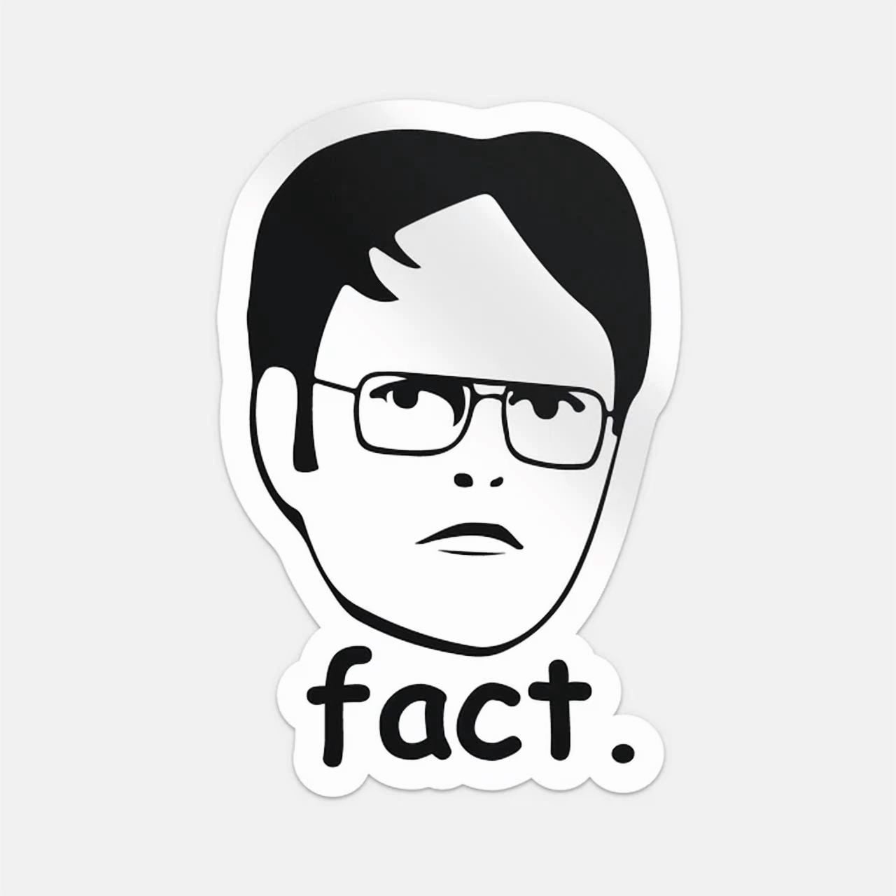 DOPASTICKER Fact The Office Sticker Decal Phone Decal Water Bottle ...
