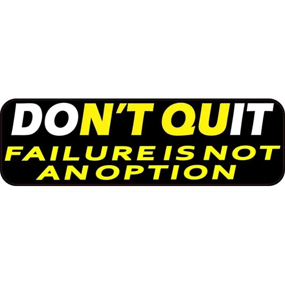 DOPASTICKER Failure Is Not An Option Sticker Inspire Sticker Phone ...