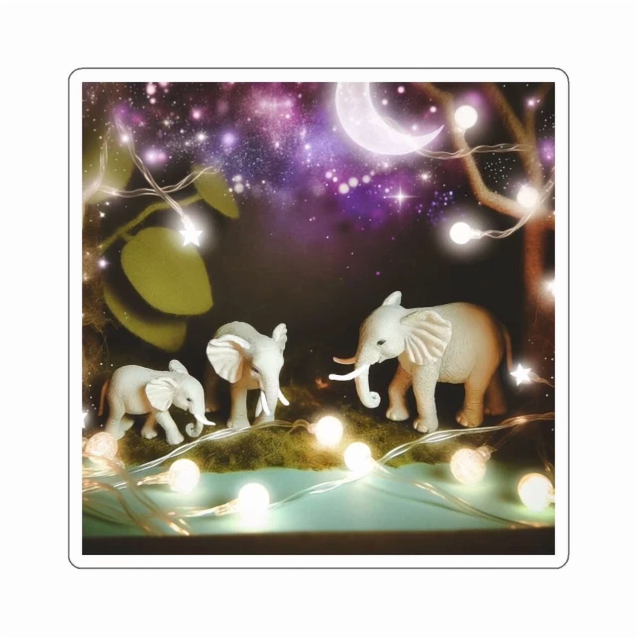 DOPASTICKER Fairy Garden Elephant Fantasy Art, Design Preview Only ...