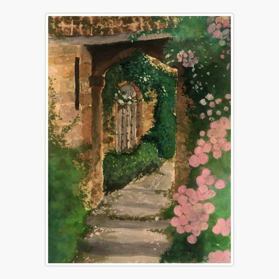 DOPASTICKER Fairytale Archway Sticker, Phone Sticker Water Bottle ...