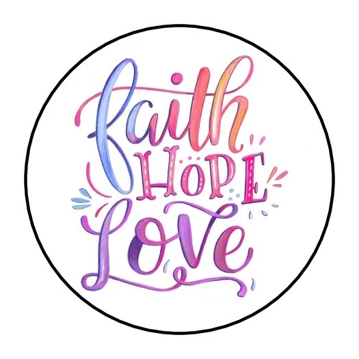 DOPASTICKER Faith Love Hope Stickers Phone Decal Water Bottle Stickers ...