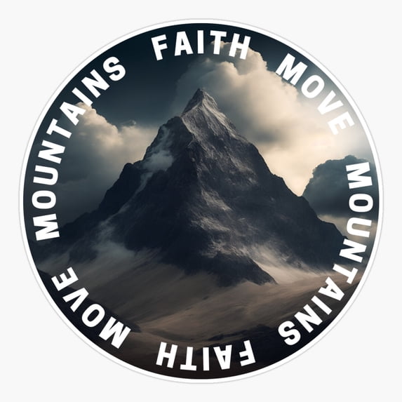 DOPASTICKER Faith Move Mountains Sticker, Phone Sticker Car Stickers ...