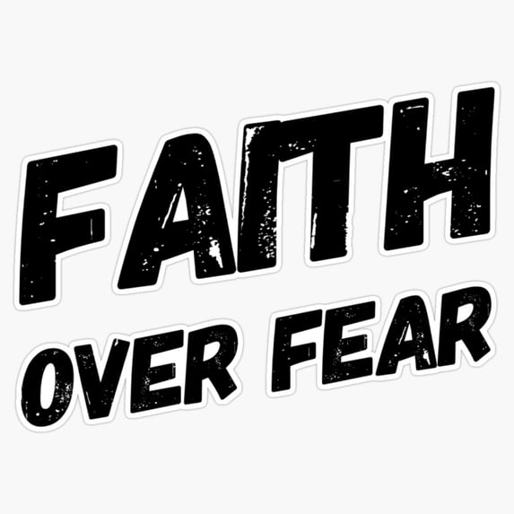 DOPASTICKER Faith Over Fear Sticker, Phone Sticker Car Stickers ...