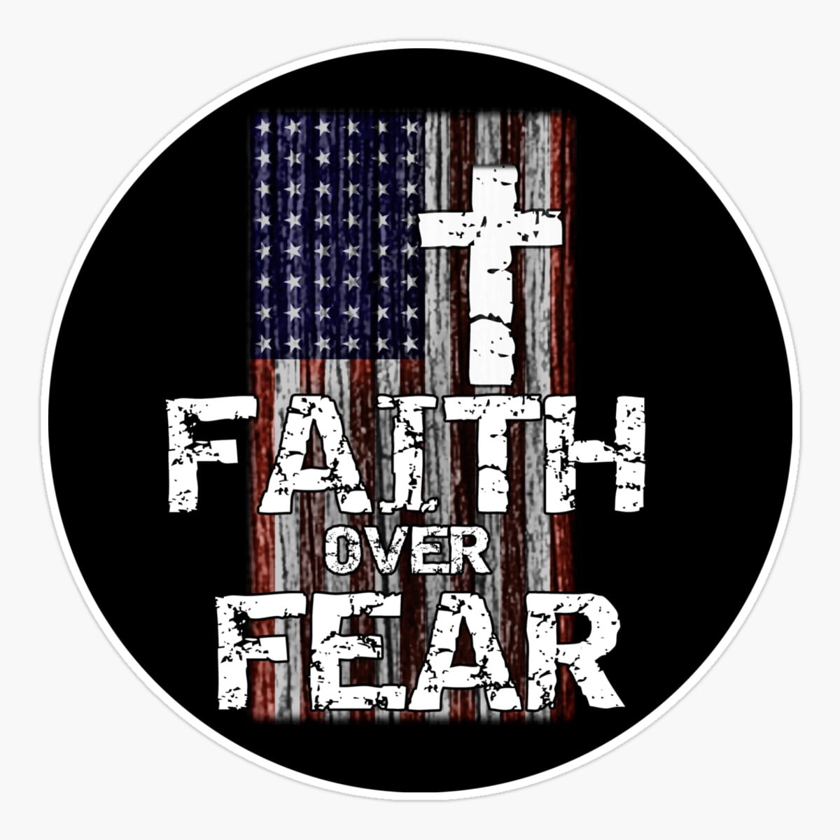 DOPASTICKER Faith Over Fear Sticker, Phone Sticker Car Stickers ...