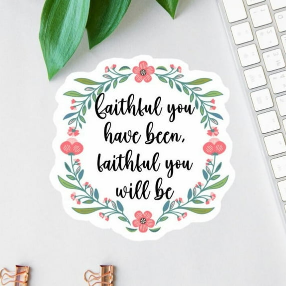 DOPASTICKER Faith Sticker, Affirmation Sticker, Clear Laptop Sticker ...